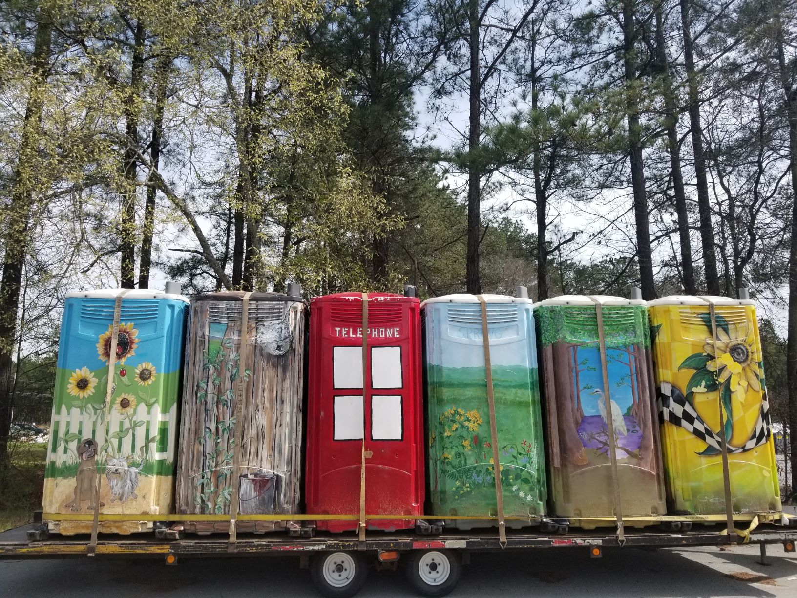 Painted Units | Portable Restroom Rentals | Pit Stop Sanitation